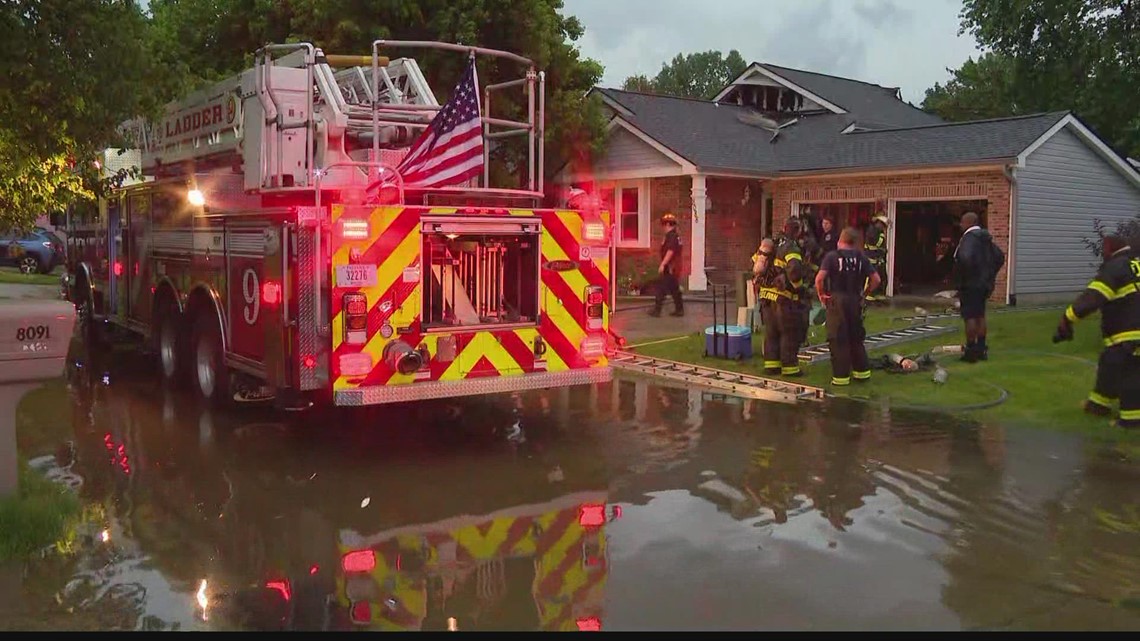 Lightning hits home as severe storms move through Indiana | wthr.com