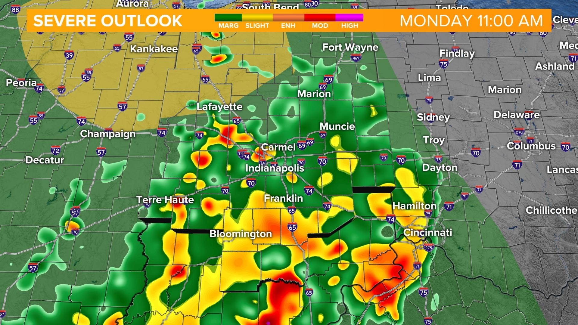 Live Doppler 13 Blog: Rain finally returns, but a few strong to severe ...