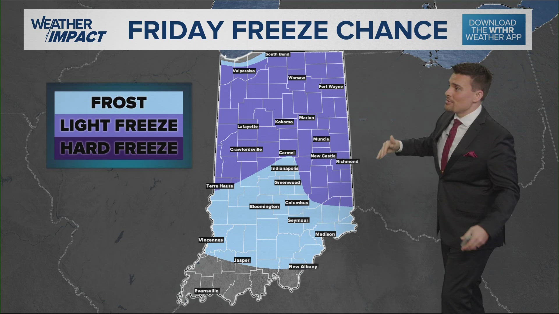 Frost and maybe first light freeze possible for Indiana Friday morning ...