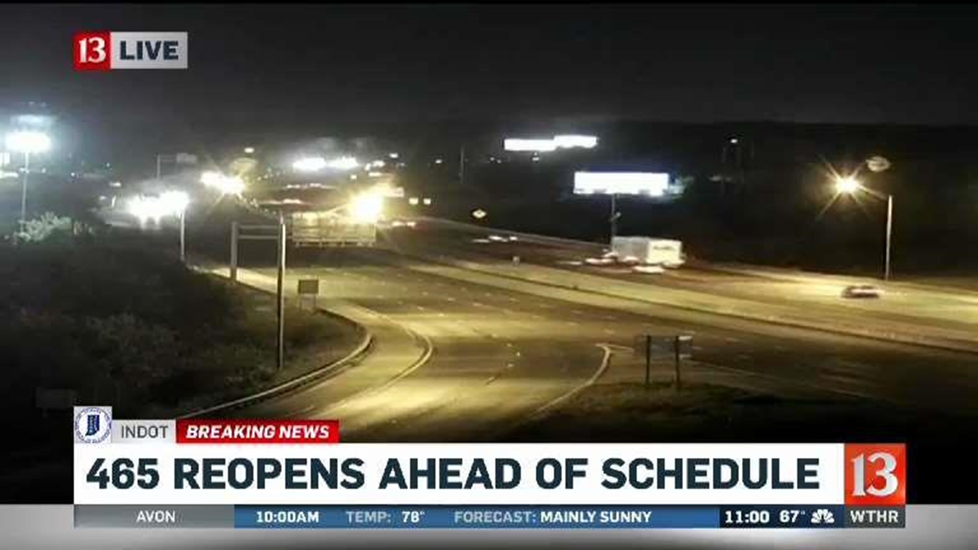 Eastbound I-465 reopens on south side as construction wraps up early ...