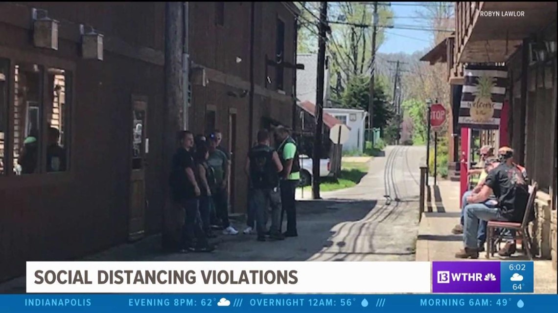 Social distancing violations in Brown County | wthr.com