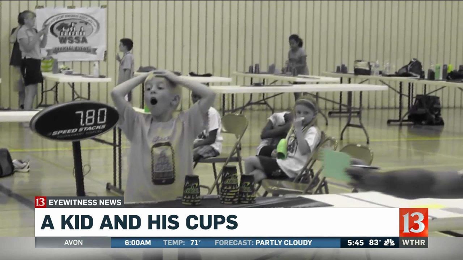 Fishers 13-year-old ranks in top 20 in the world in cup stacking | wthr.com