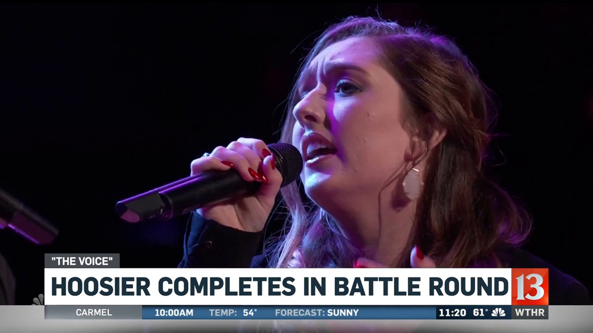 Indy singer's 'Voice' run ends in Battle Round | wthr.com