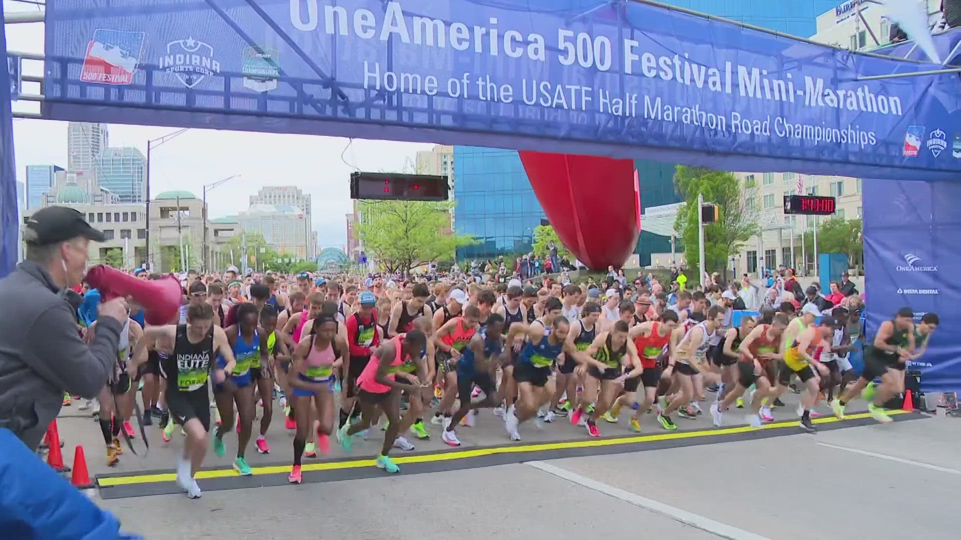 Downtown ready for OneAmerica 500 Festival Mini-Marathon | wthr.com