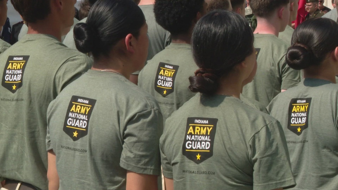 250 National Guard recruits sworn in at Indianapolis Motor Speedway ...
