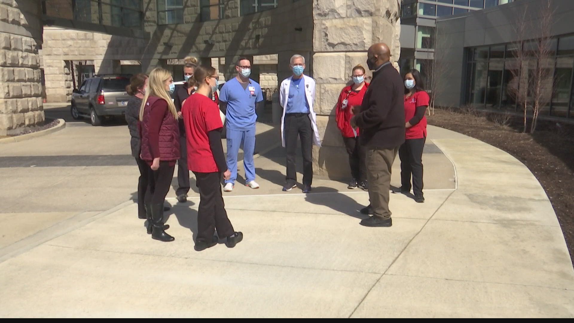 One year later: First IU North COVID-19 patient returns to thank ...