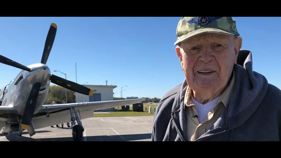 WWII pilot reunited with P-51 Mustang he flew in combat | wthr.com