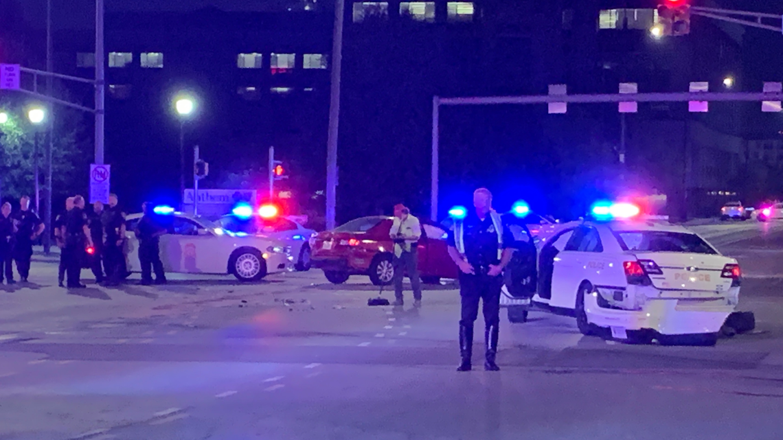 Officer, suspect injured in collision during police pursuit. | wthr.com
