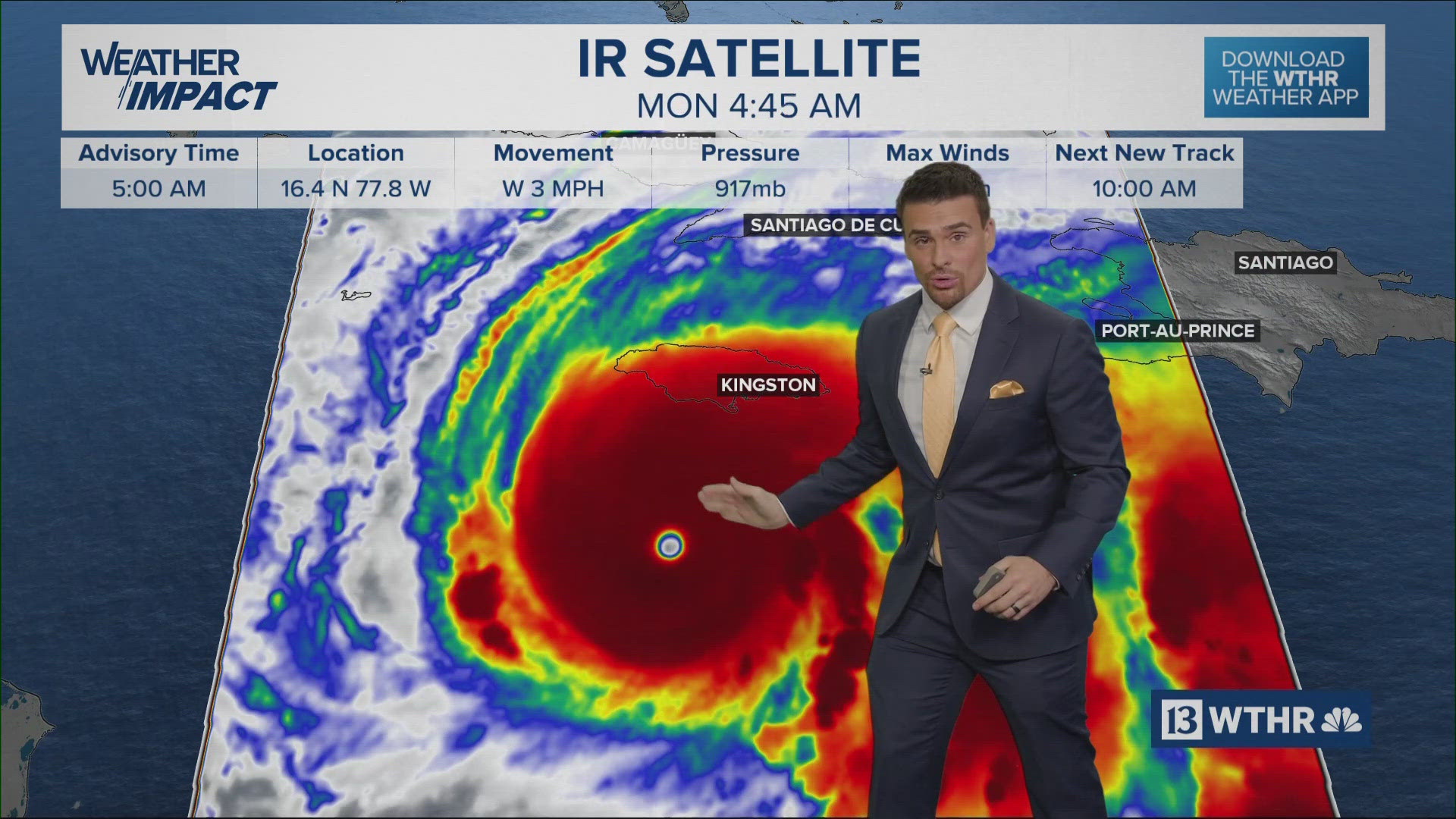 Hurricane Melissa has hit CAT 5 strength with 160 MPH winds, one day ...