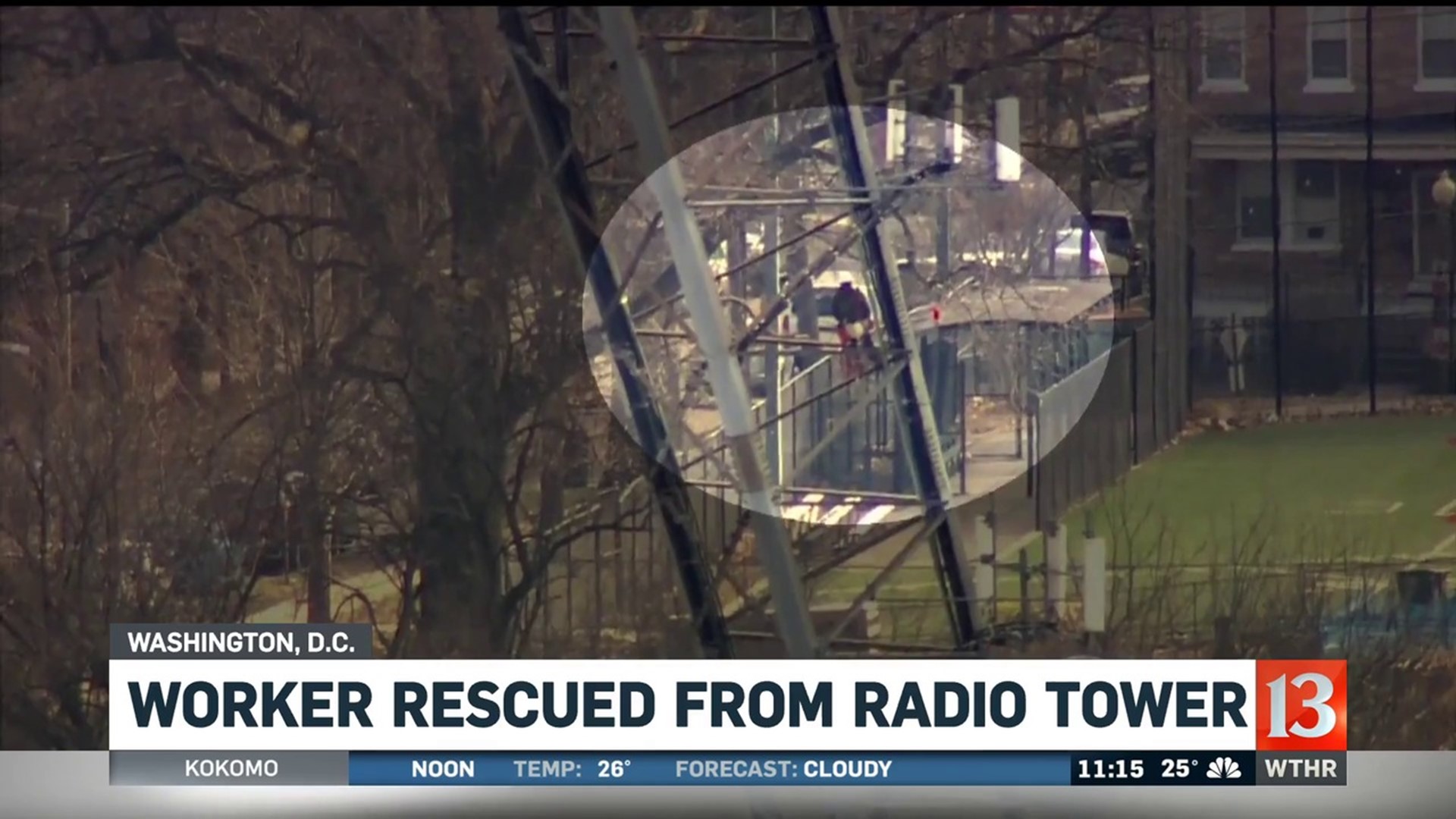 Crews rescue man on tower after he becomes ill 120 feet from ground ...