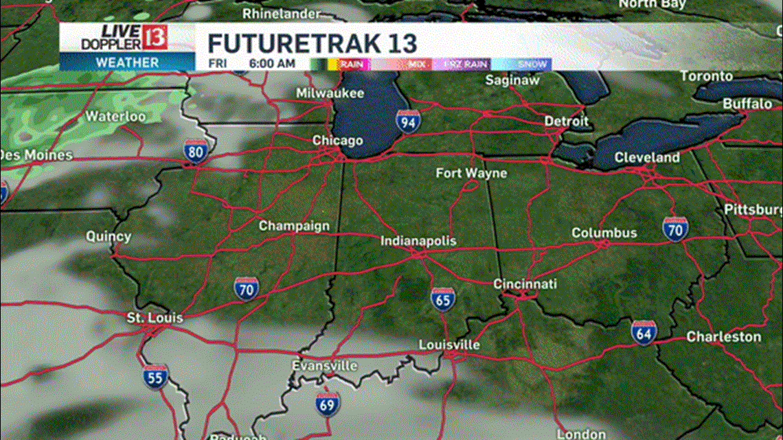 Another Freeze Thursday Morning And Timing Out Rain | wthr.com