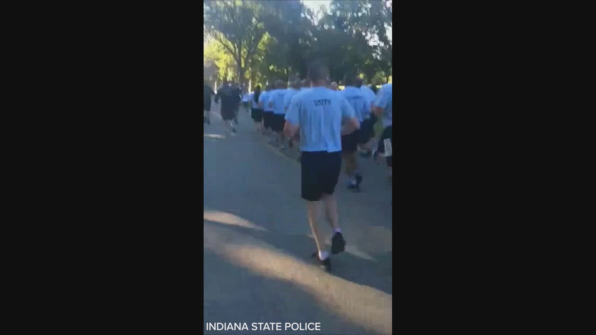 Trooper Aaron Smith leading a a Deputy Jason Baker Memorial Run in 2018 ...