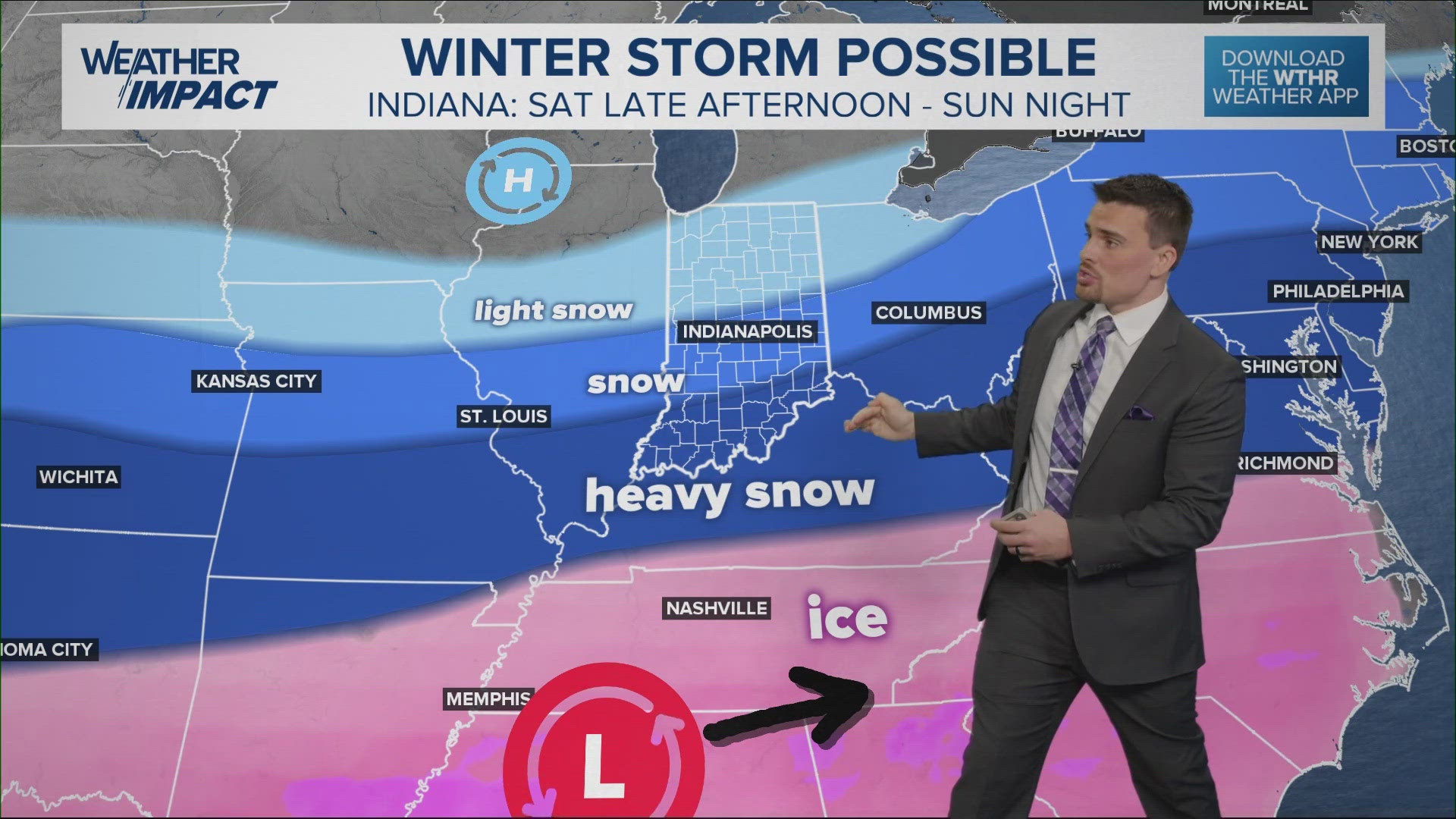 Accumulating snow chance for Indiana increasing for the weekend ...