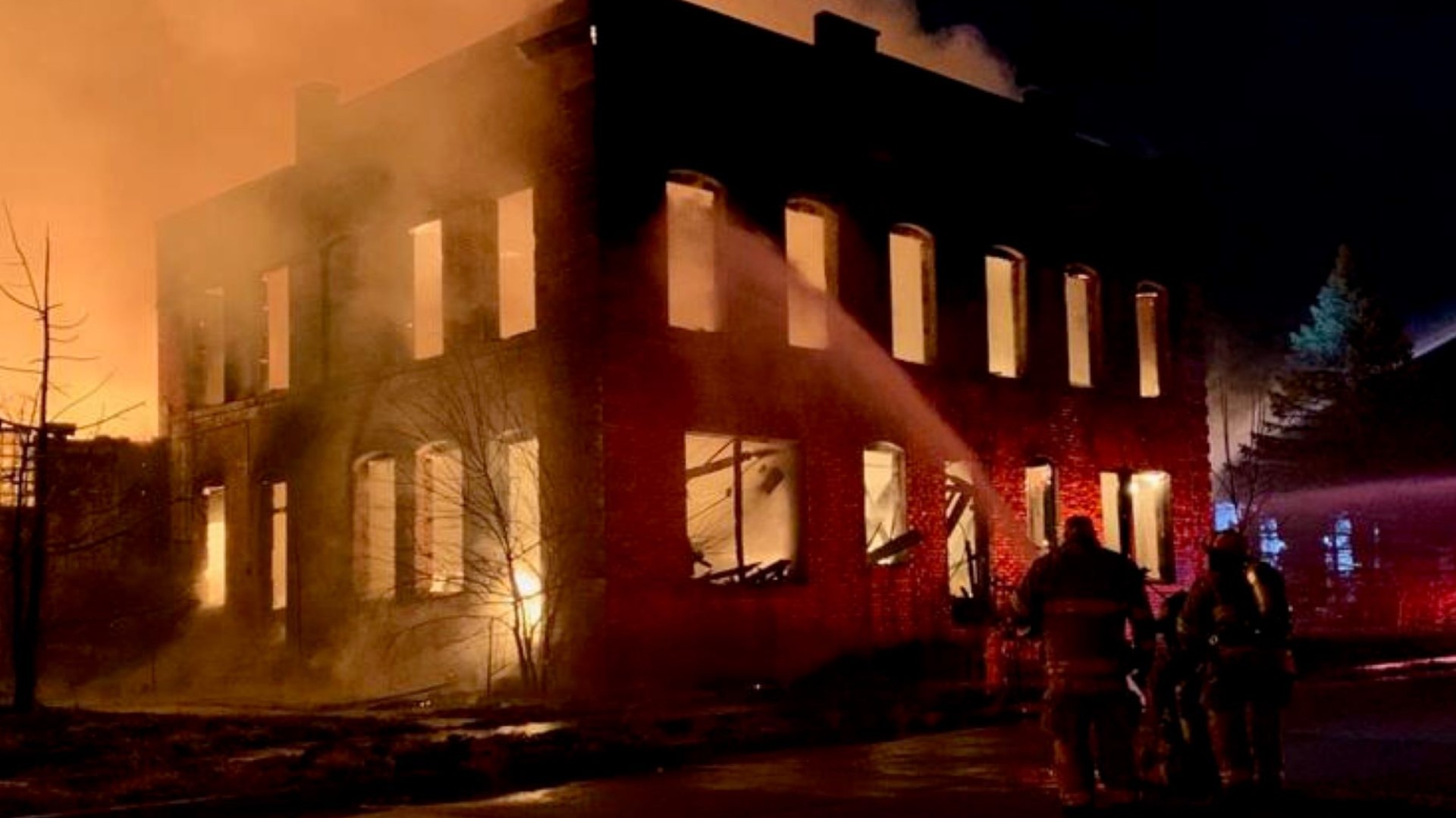 Crews battle fire at Anderson school bus terminal | wthr.com