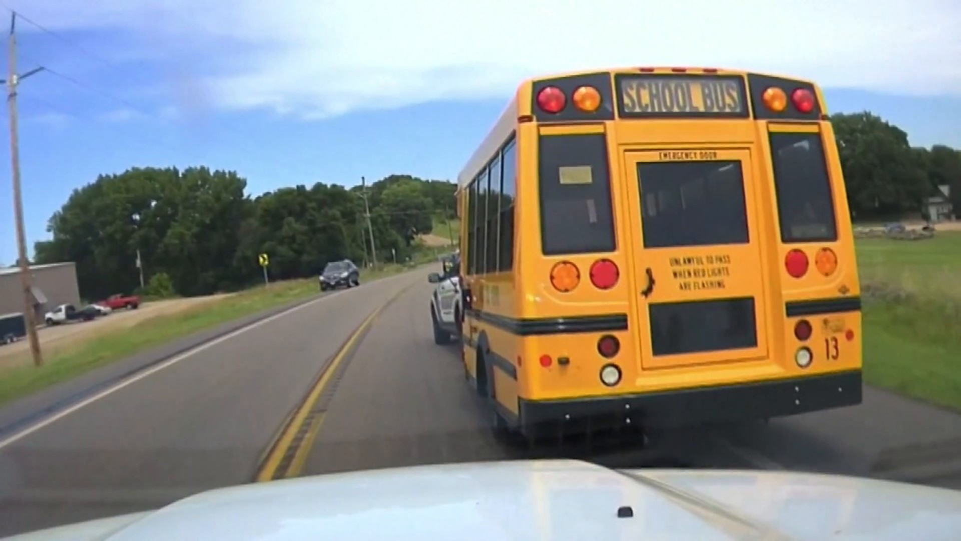 Fire chief runs to board careening school bus when driver becomes ill ...