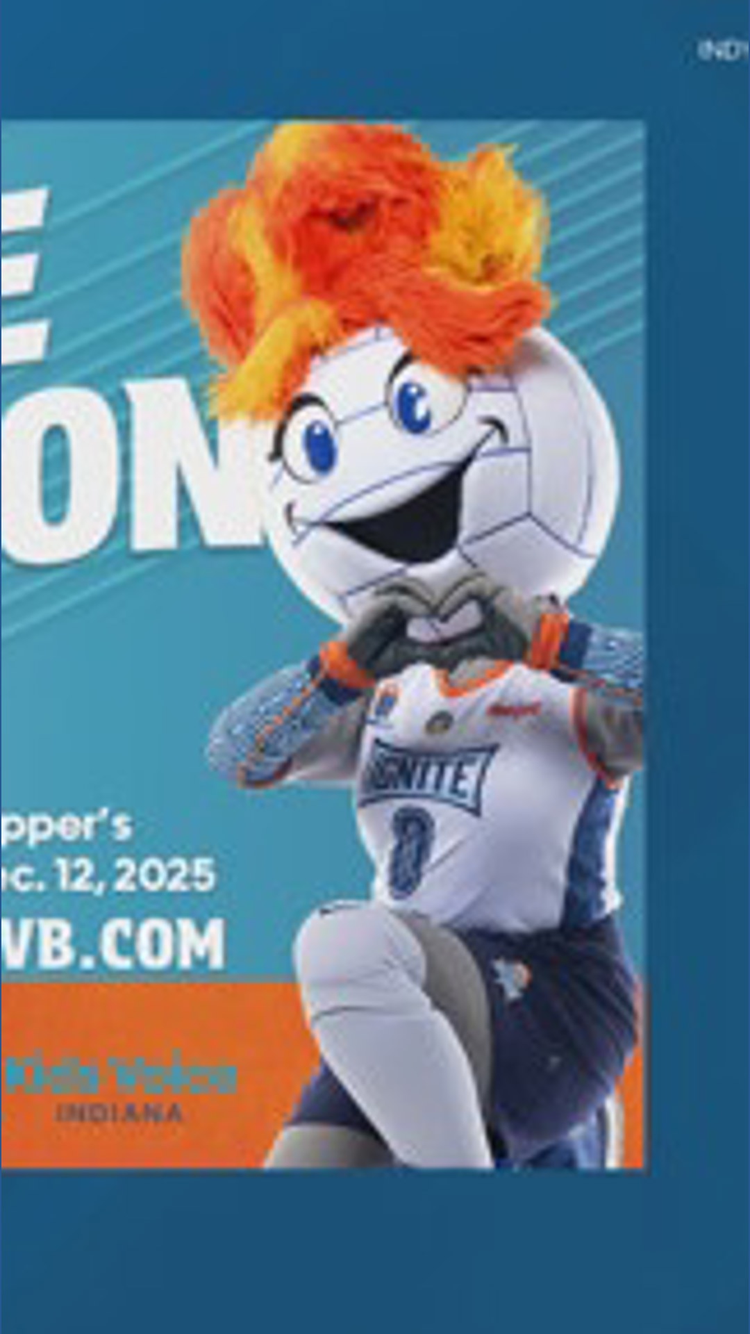 Indy Ignite celebrating mascot Pepper's 1st birthday at Fishers Event ...