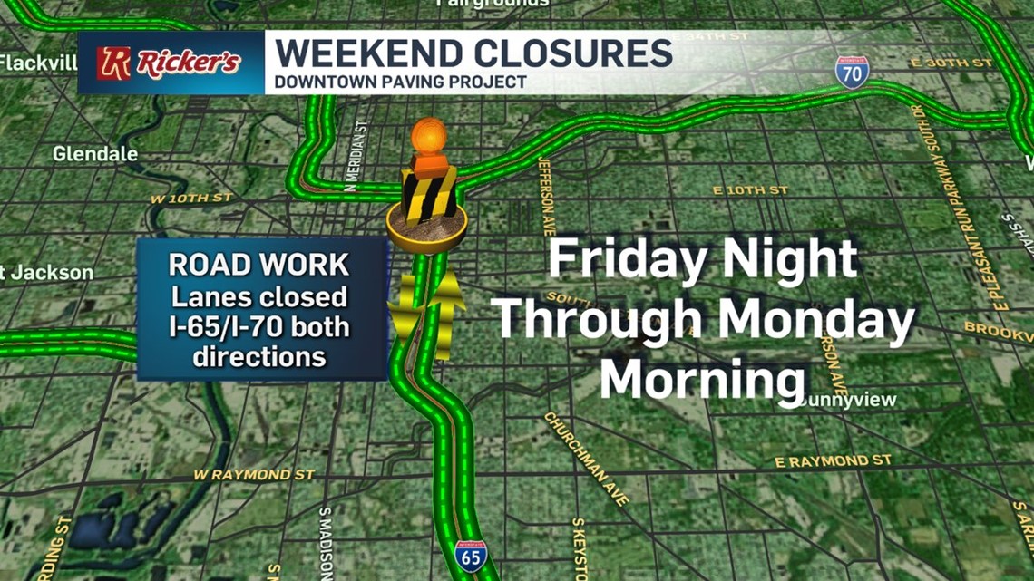 INDOT plans weekend Interstate road projects | wthr.com