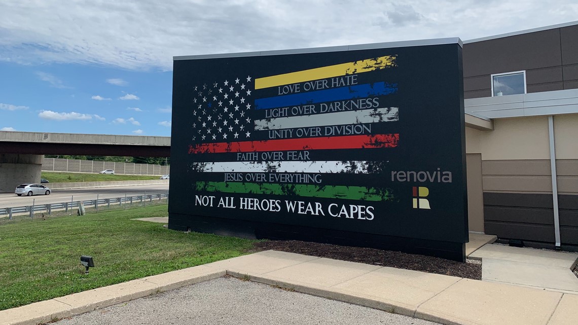 Company unveils mural to honor first responders and activists | wthr.com