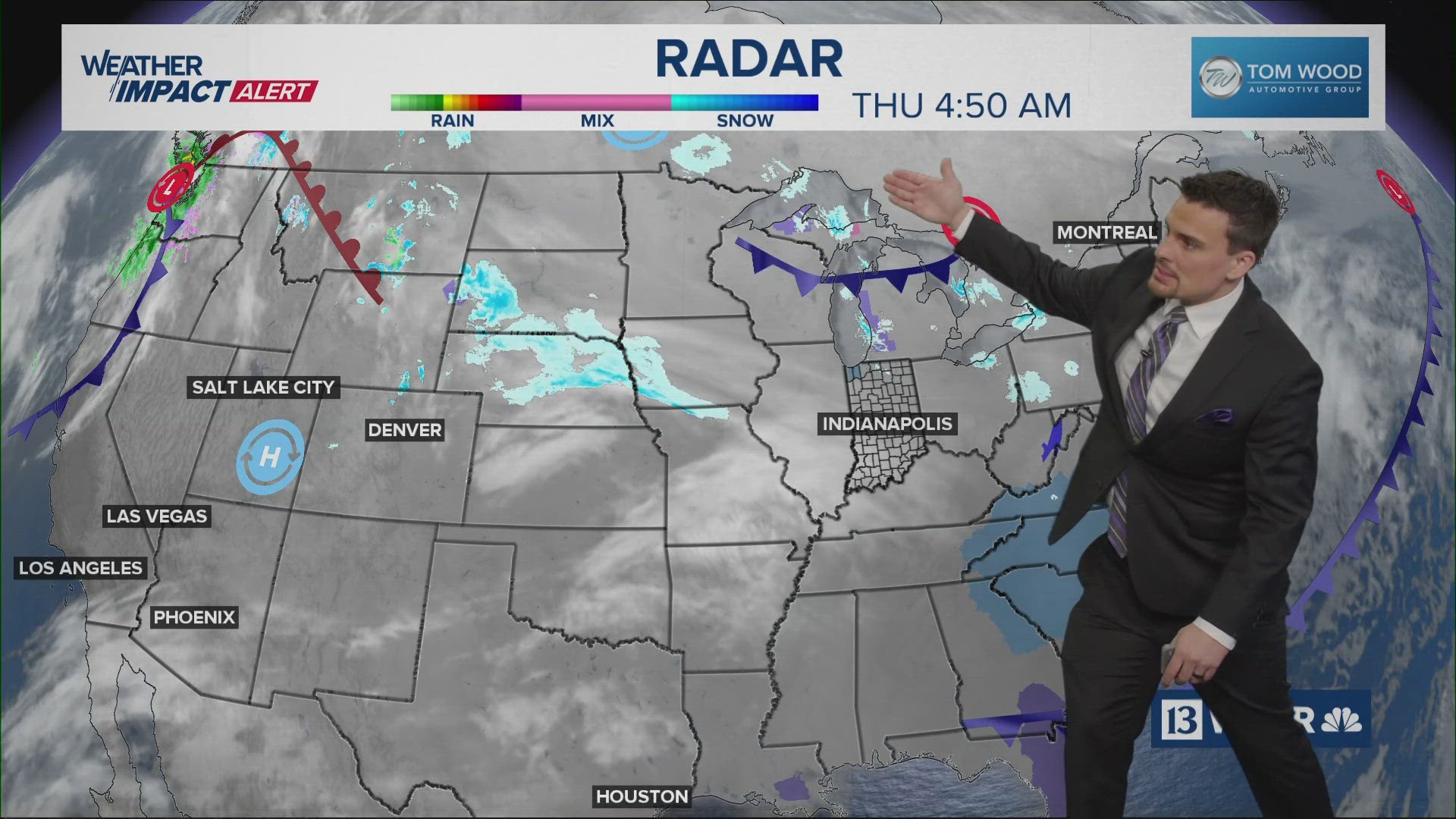 Few light snow chances ahead as clippers aim toward Indiana through ...