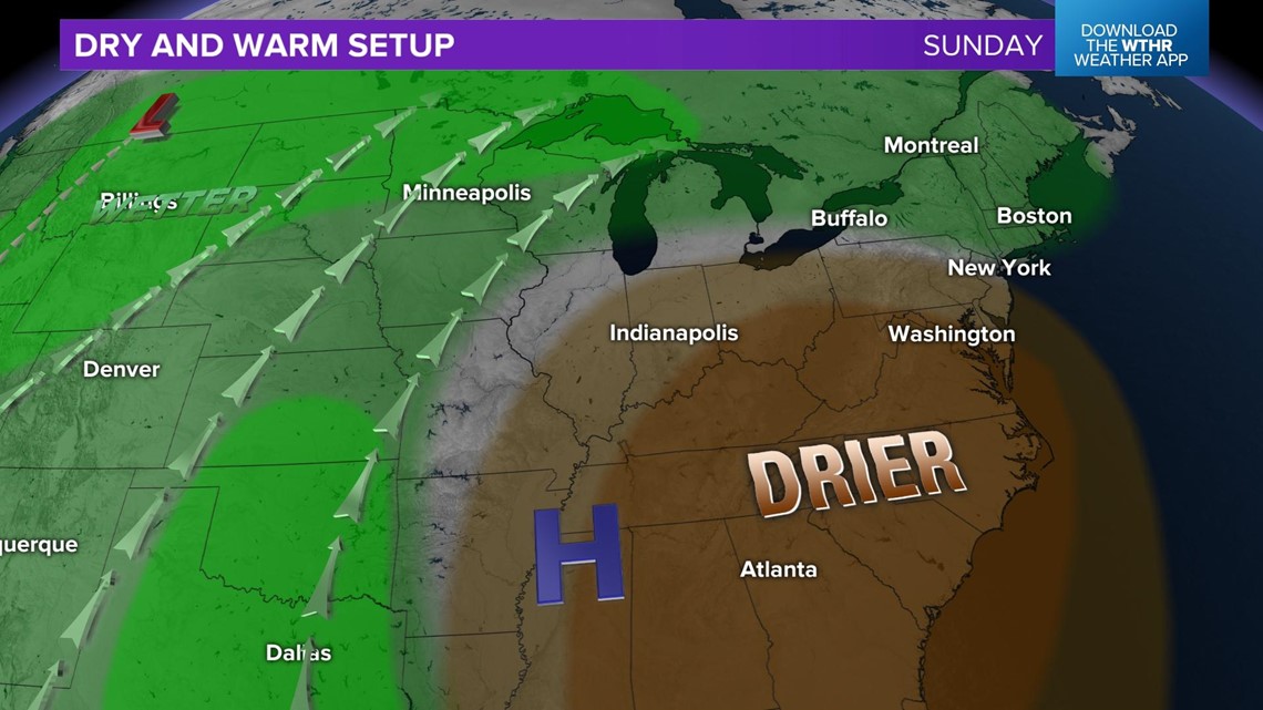 Live Doppler 13 weather blog: Dry and warm pattern continues | wthr.com