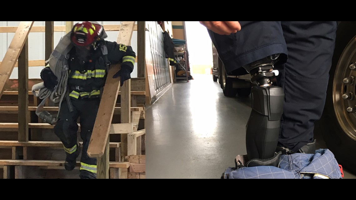 Fishers firefighter completes amazing comeback from leg amputation ...