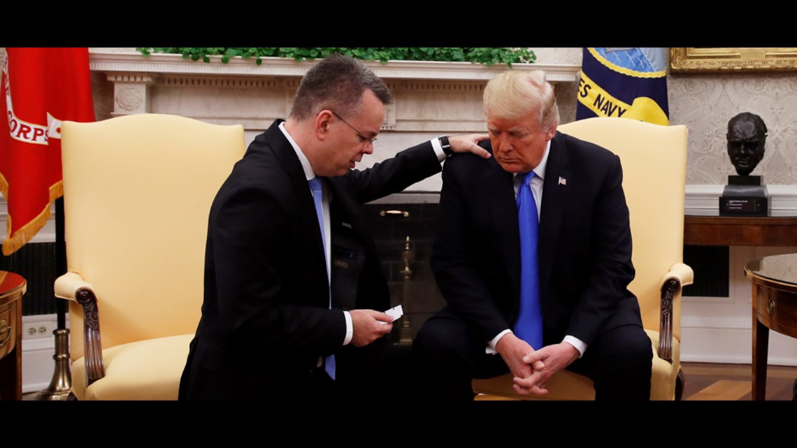 Trump celebrates return of American pastor from Turkey | wthr.com