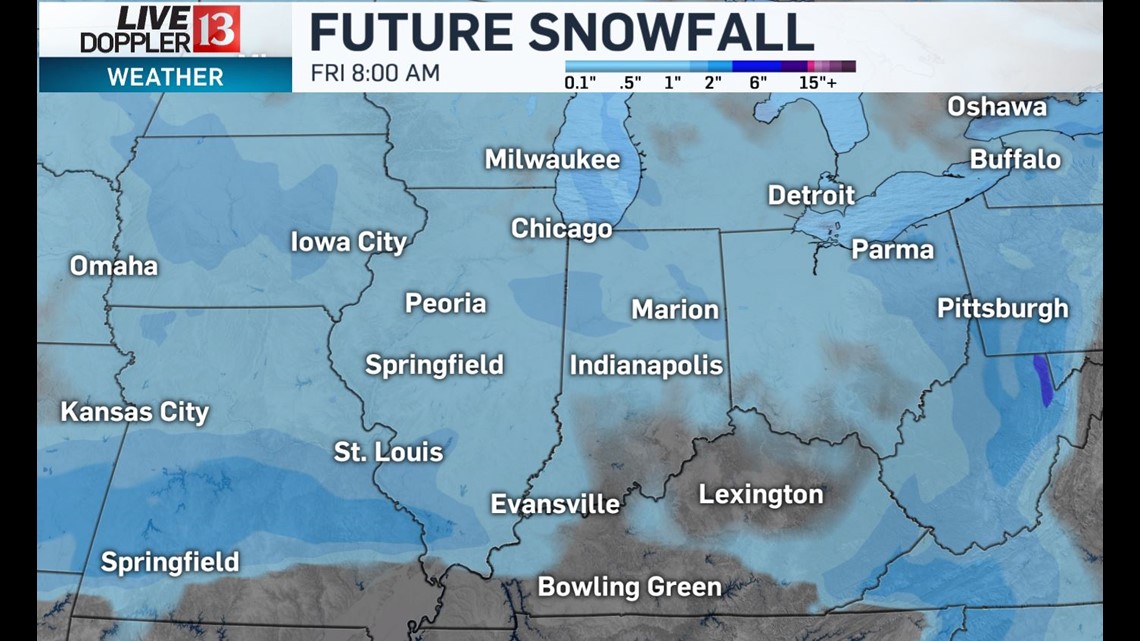 Scattered Flurries And Light Snow Next 36 Hours | wthr.com