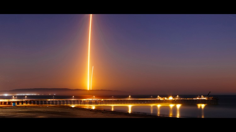 SpaceX satellite launch lights up night sky, social media | wthr.com