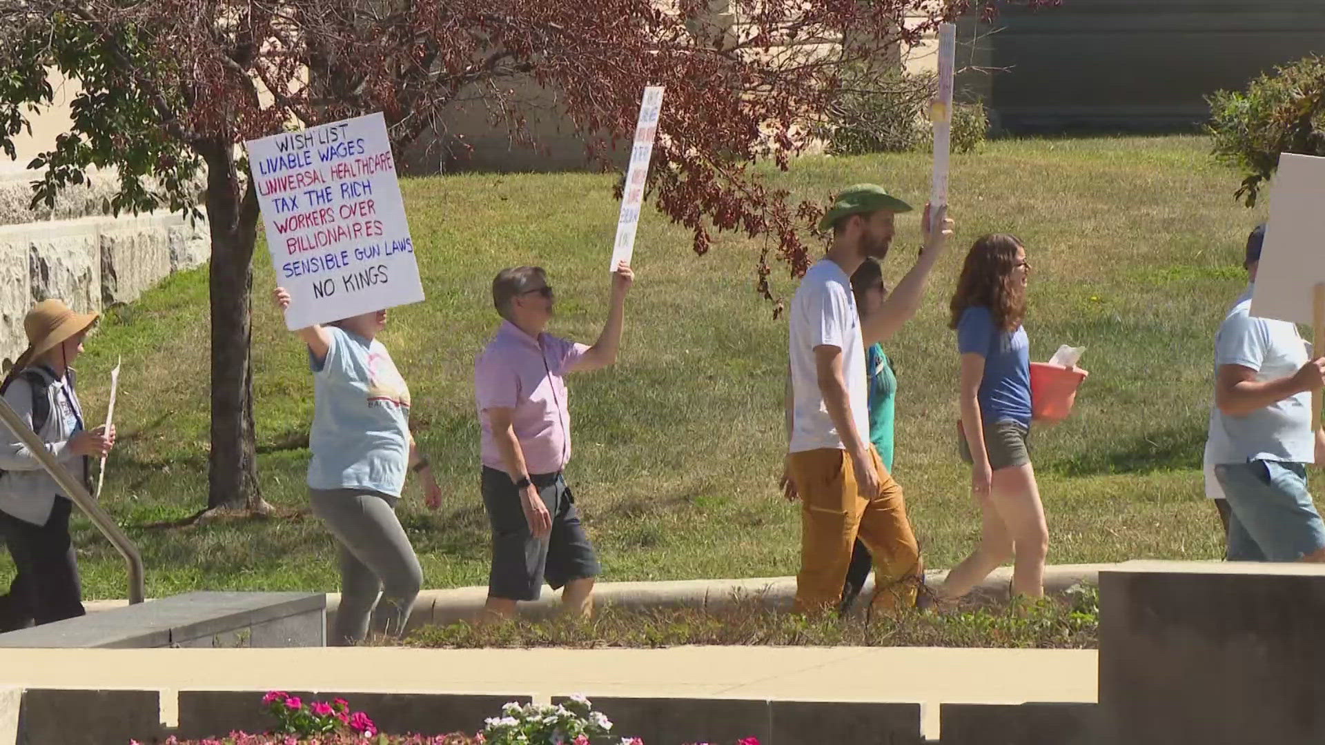 Protesters march on Labor Day across Indiana | wthr.com