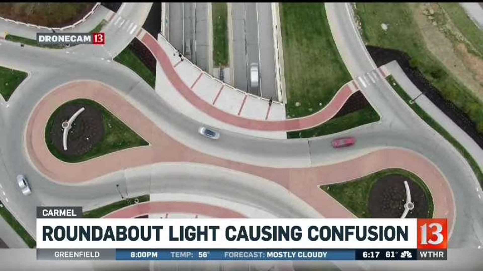 Carmel adds 'traffic metering system' to busy roundabout | wthr.com