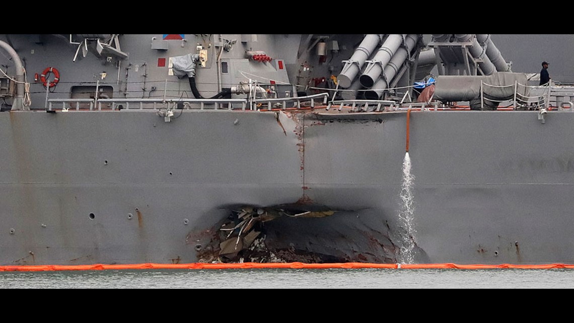 Divers find remains of all missing from USS McCain collision | wthr.com