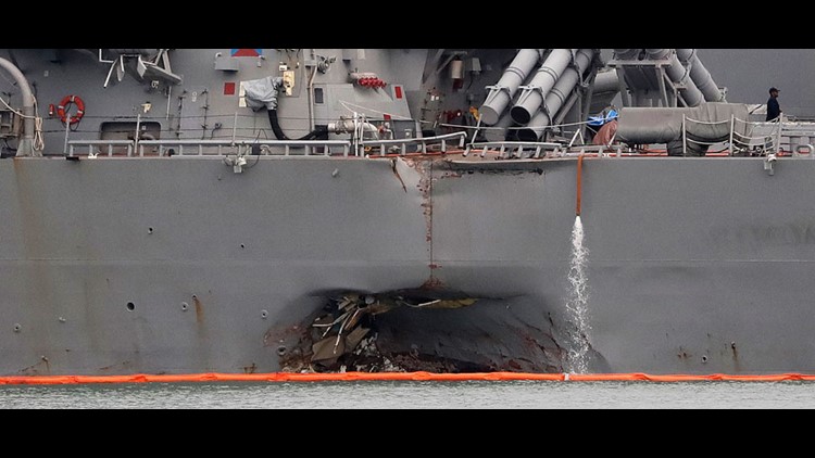 Divers find remains of all missing from USS McCain collision | wthr.com
