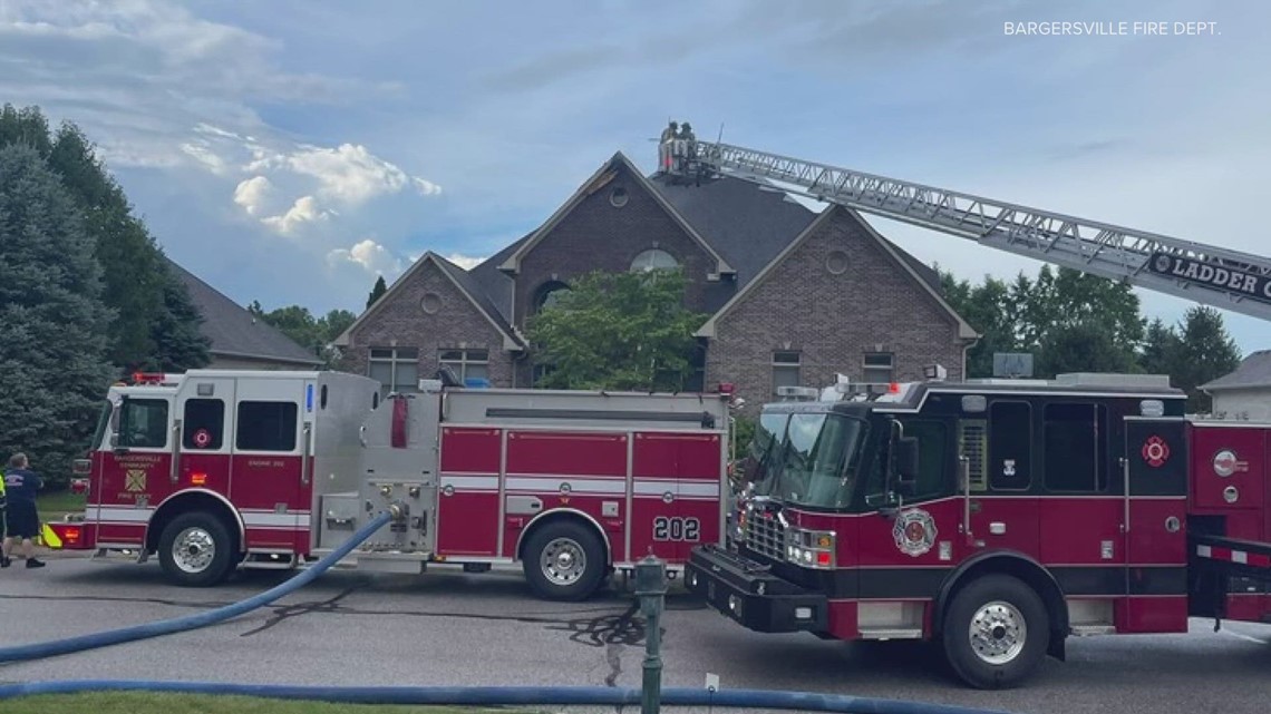 Lightning strikes Johnson County house, sets on fire | wthr.com