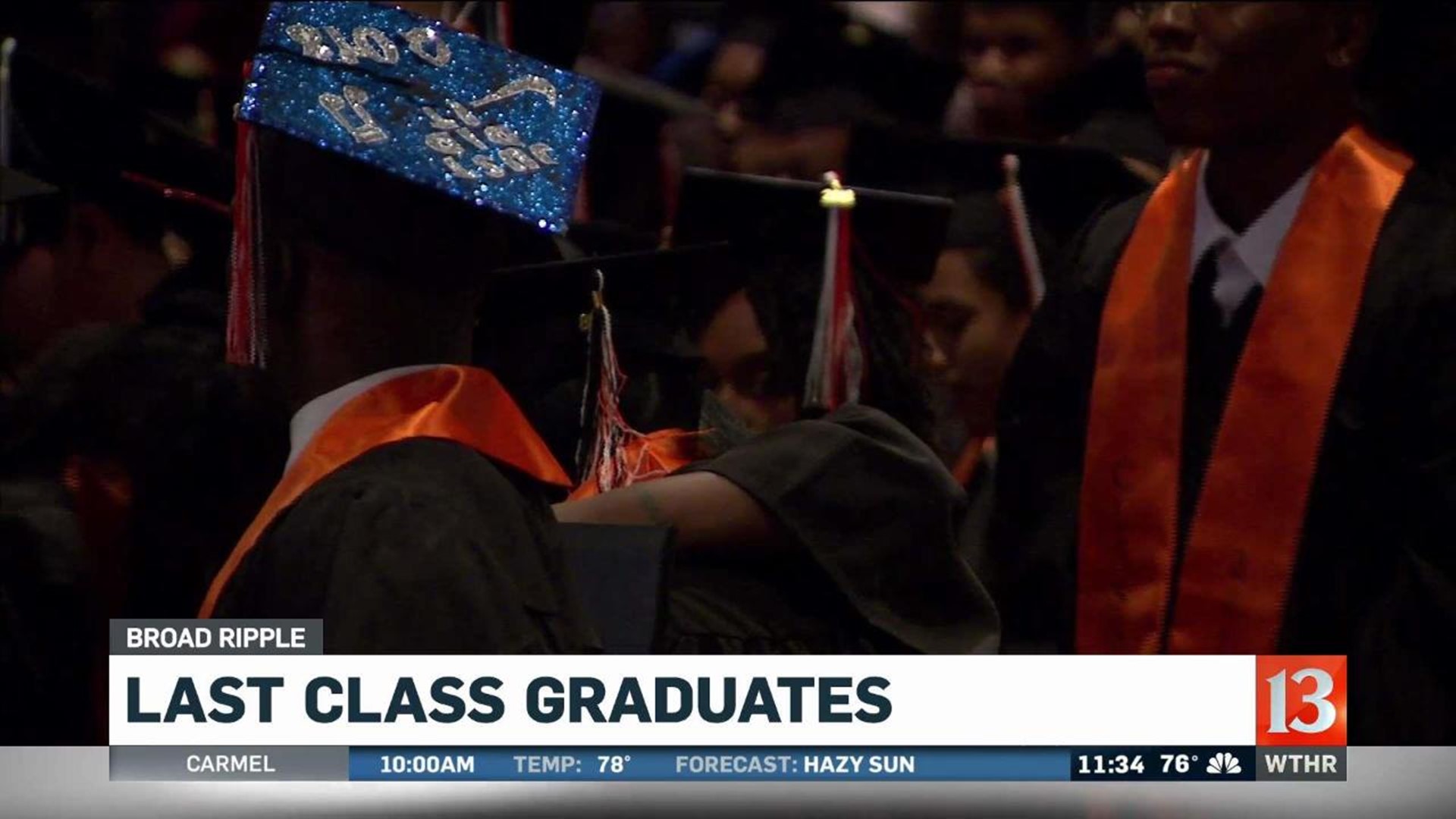 Broad Ripple High School's last graduating class walks at commencement ...