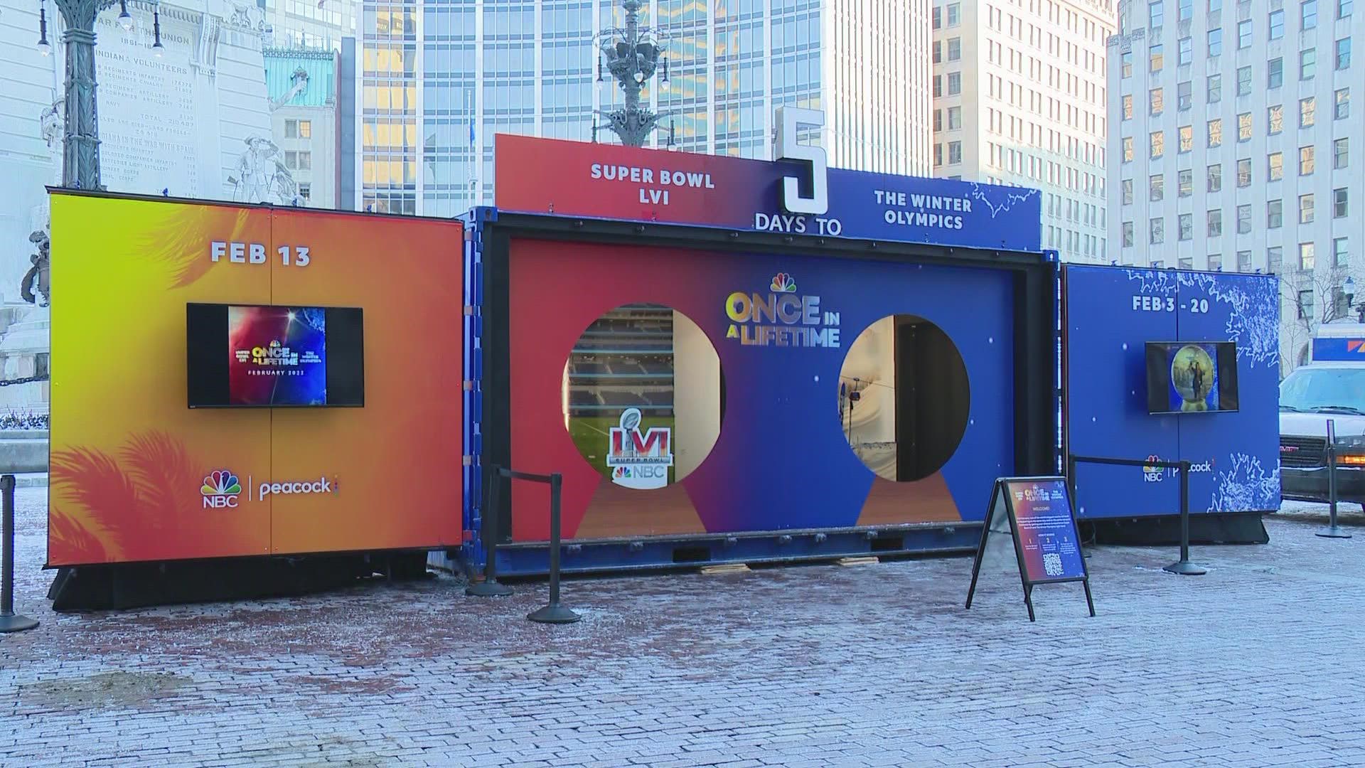 NBC offers Olympic and Super Bowl photo ops on Monument Circle | wthr.com
