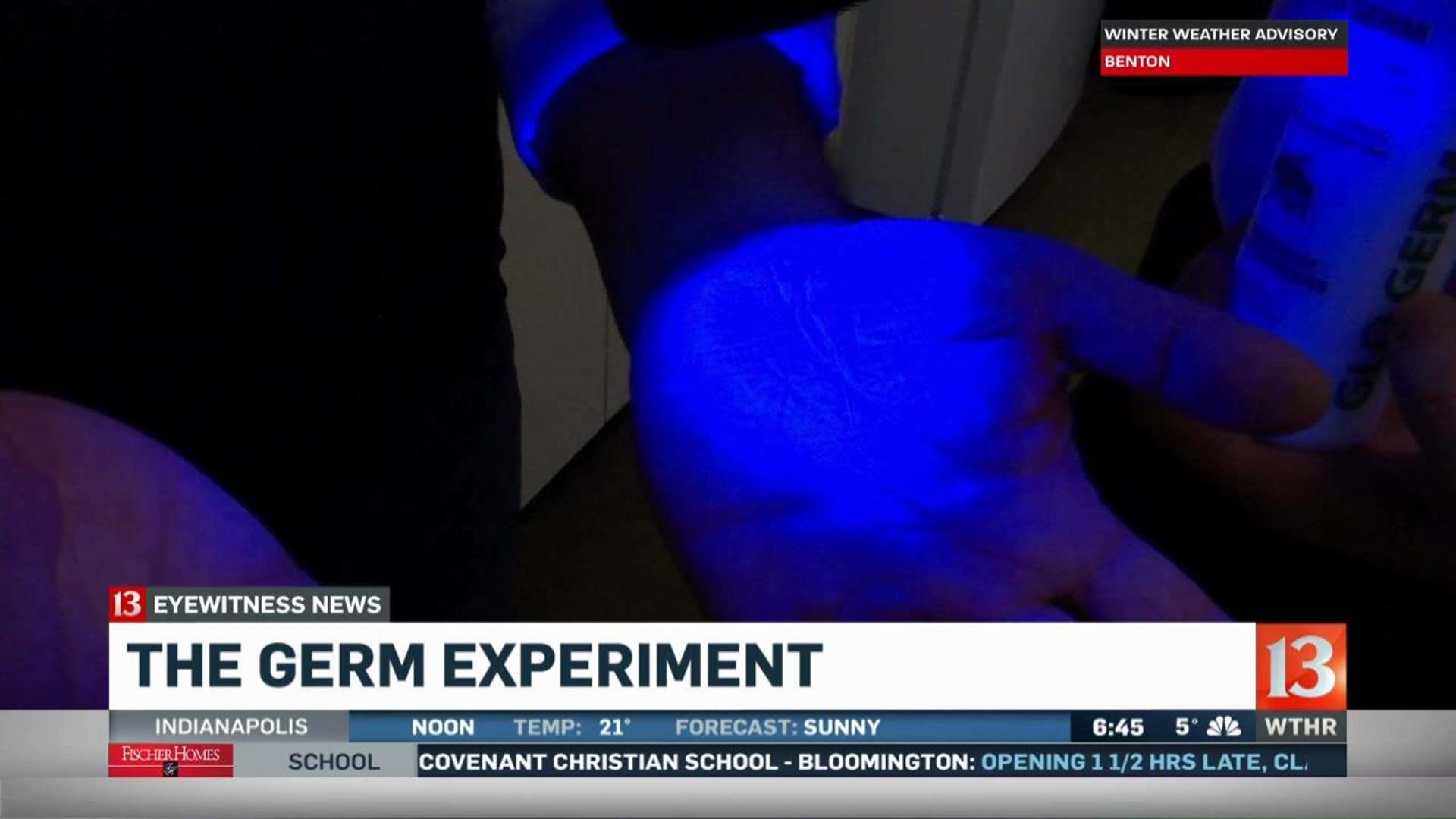 'Germ experiment' shows how easy disease can spread | wthr.com