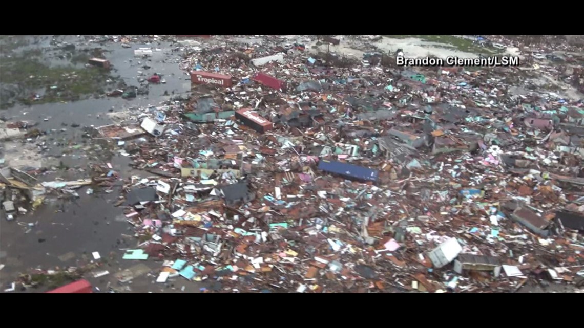 Before and after images show hurricane devastation as Bahamians seek ...