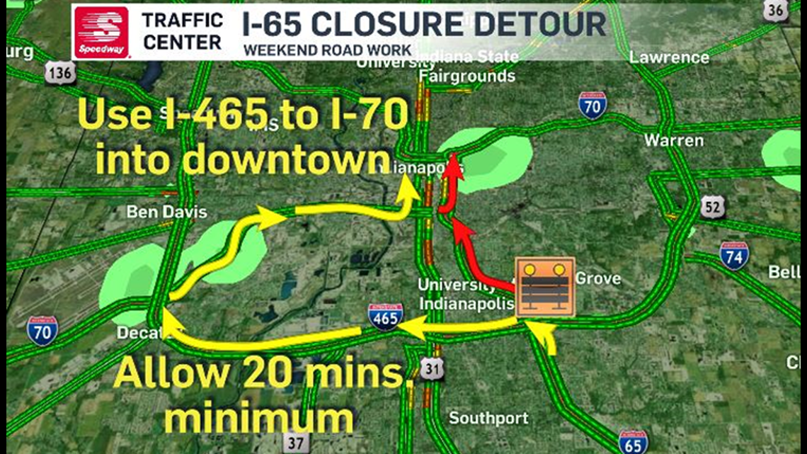 I-65 into downtown Indy closed again this weekend | wthr.com