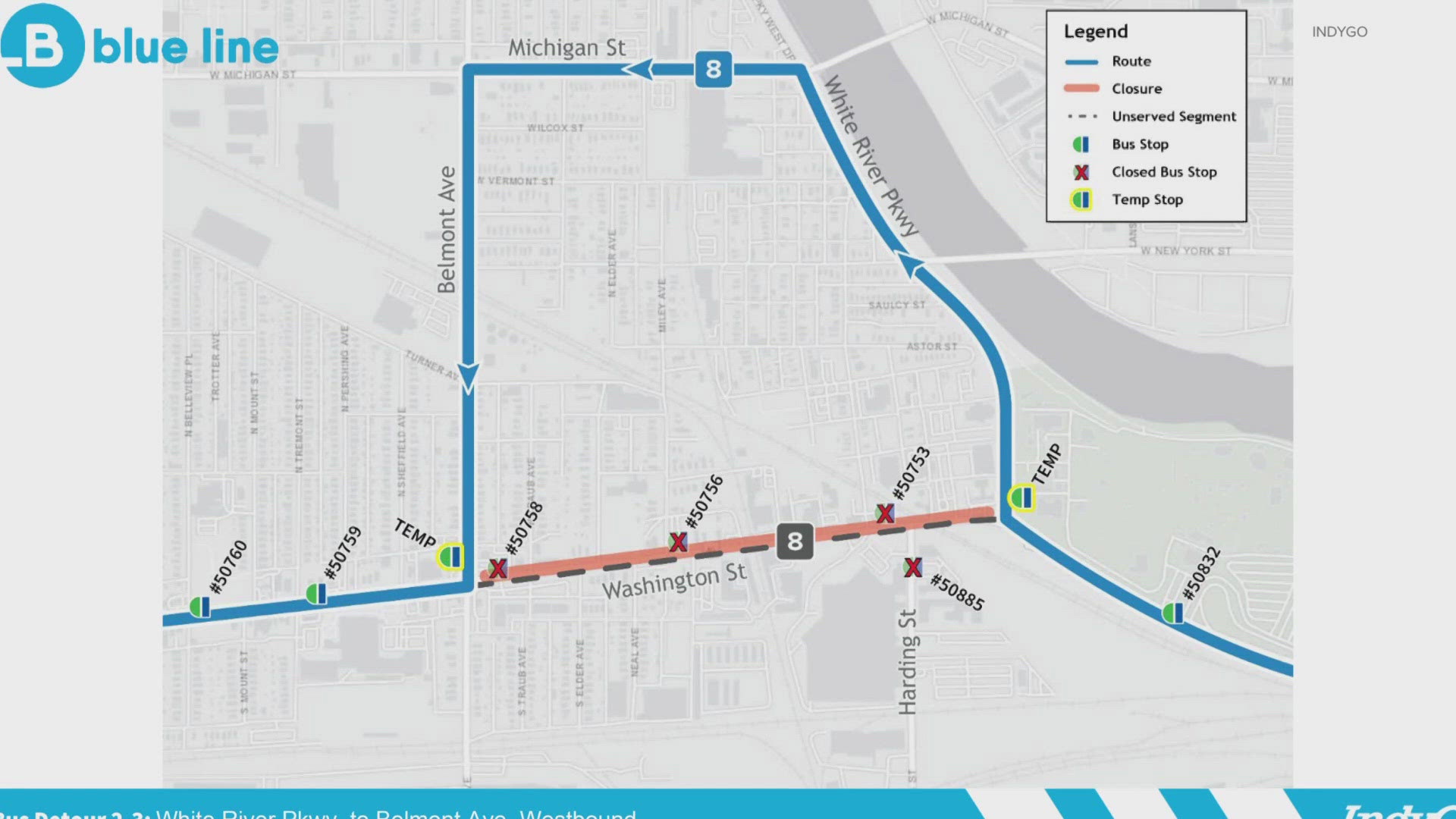 IndyGo Blue Line construction closure, detours coming to Indy's near ...