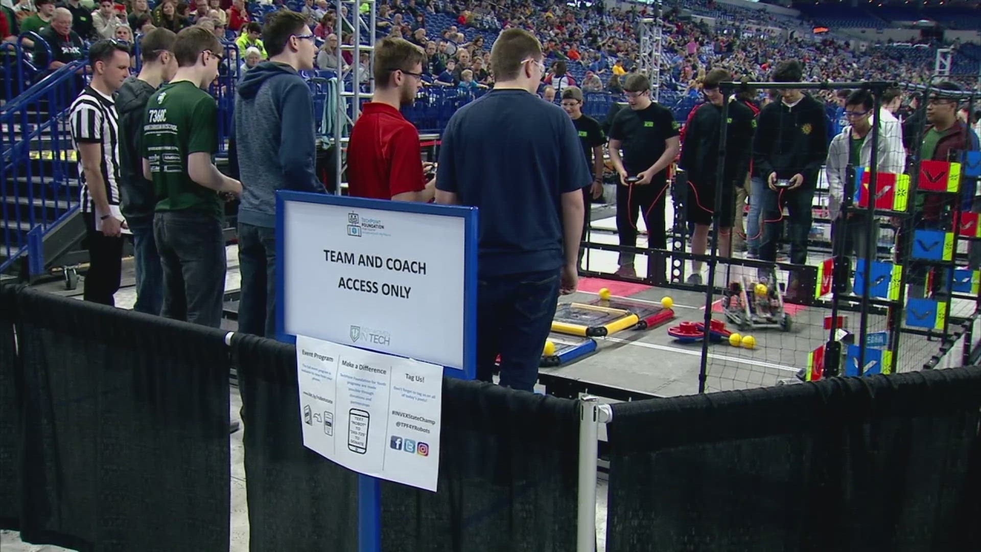Over 300 teams competing in Indiana State Robotics Championship inside ...
