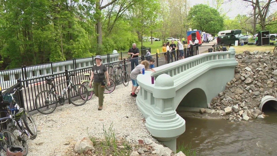 Restored Nowland Avenue bridge reopens | wthr.com