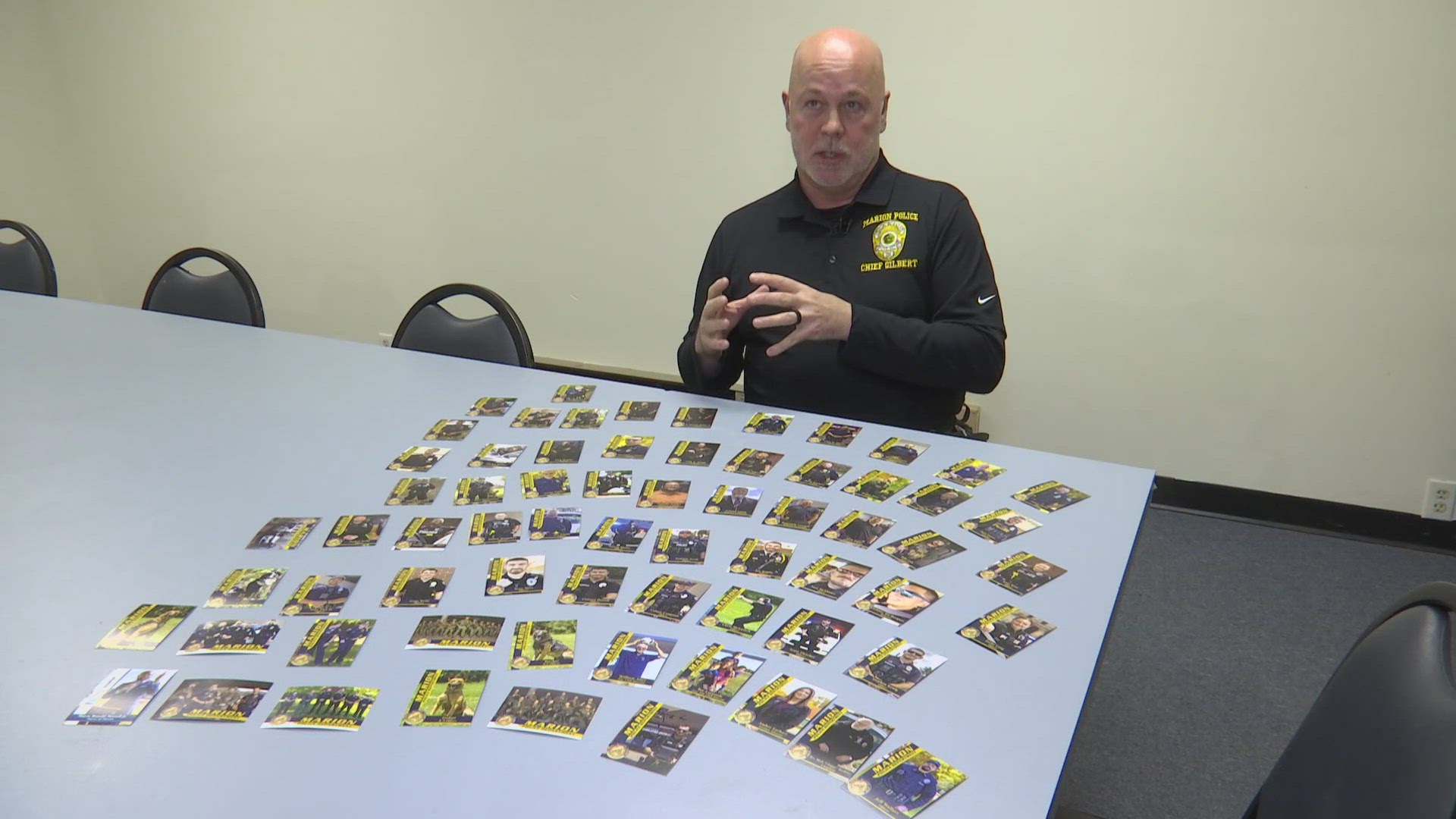 Marion police connect with community through trading cards | wthr.com