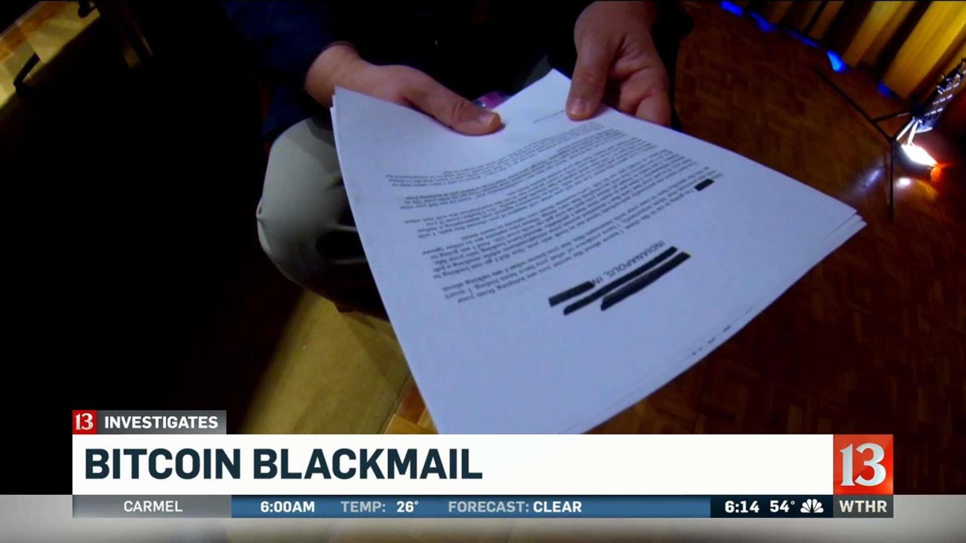Couple gets blackmail letter | wthr.com