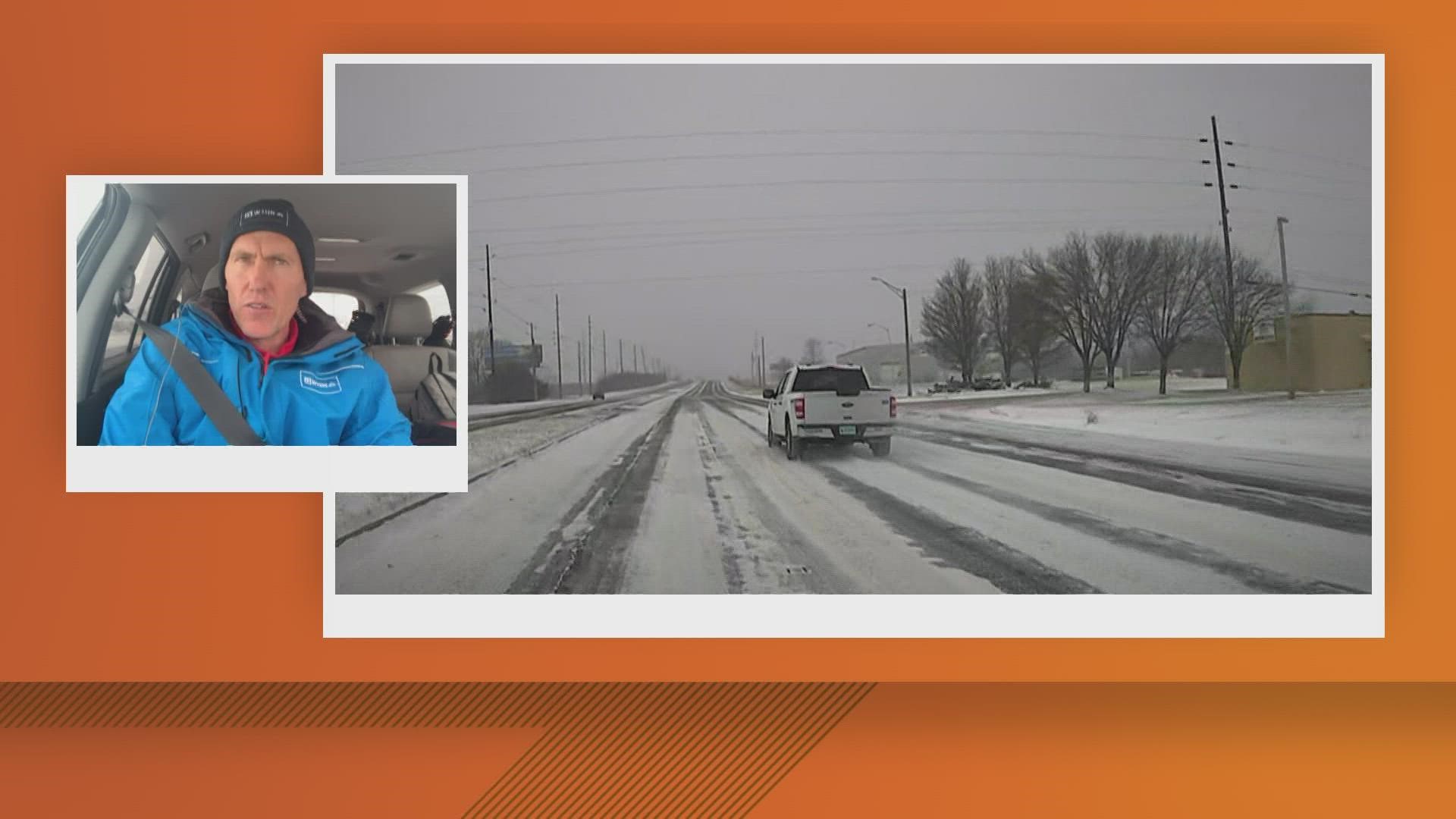 Road conditions on Indy's northwest side | Noon update | wthr.com