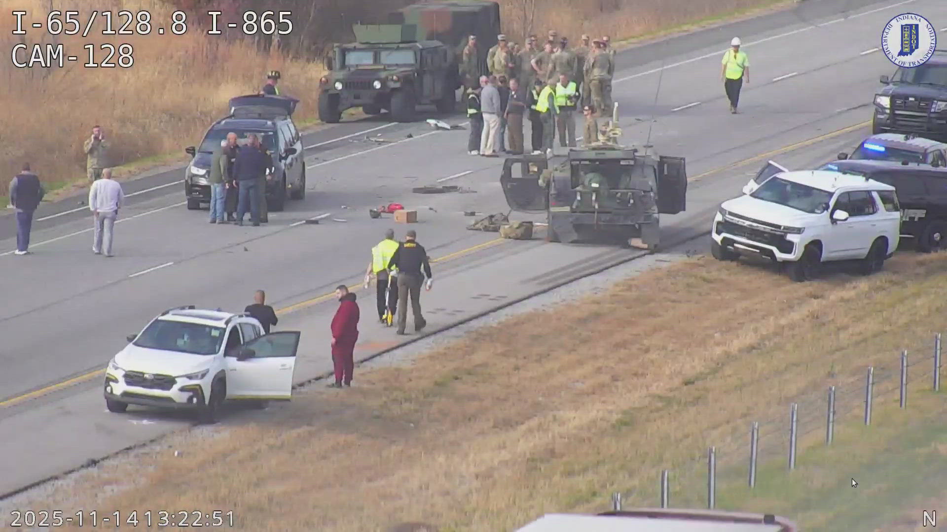 Indiana National Guardsman dead, 3 more injured after I-65 crash in ...