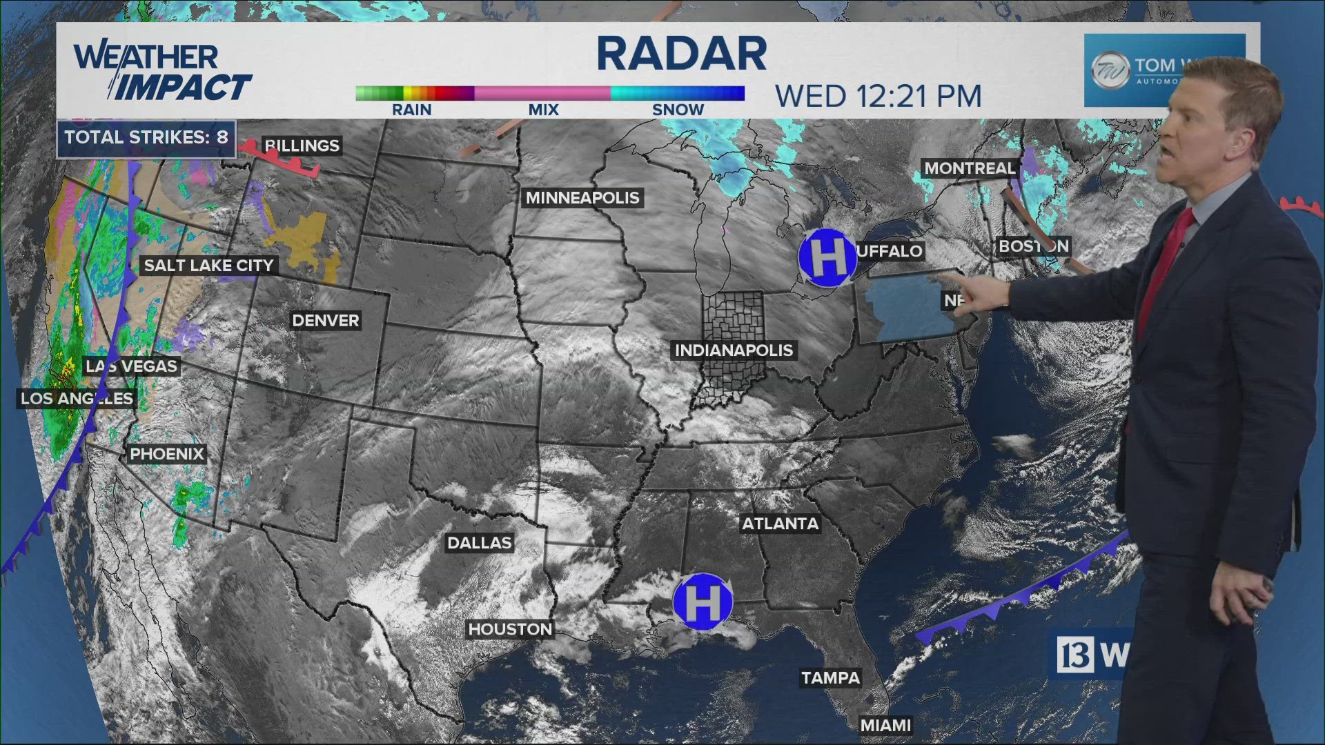13Weather midday forecast - Wednesday, Dec. 24, 2025 | wthr.com