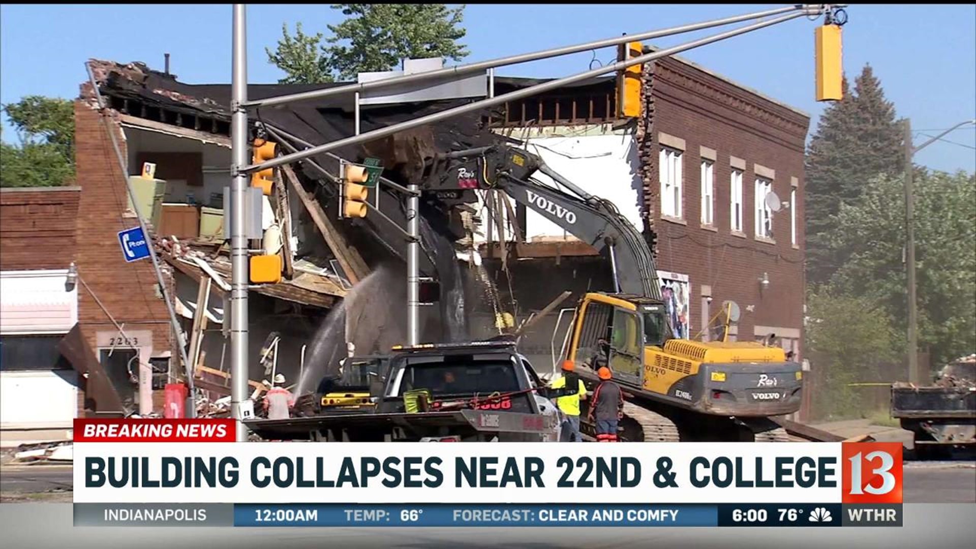Two taken to hospital after building collapse near 22nd and College Ave ...