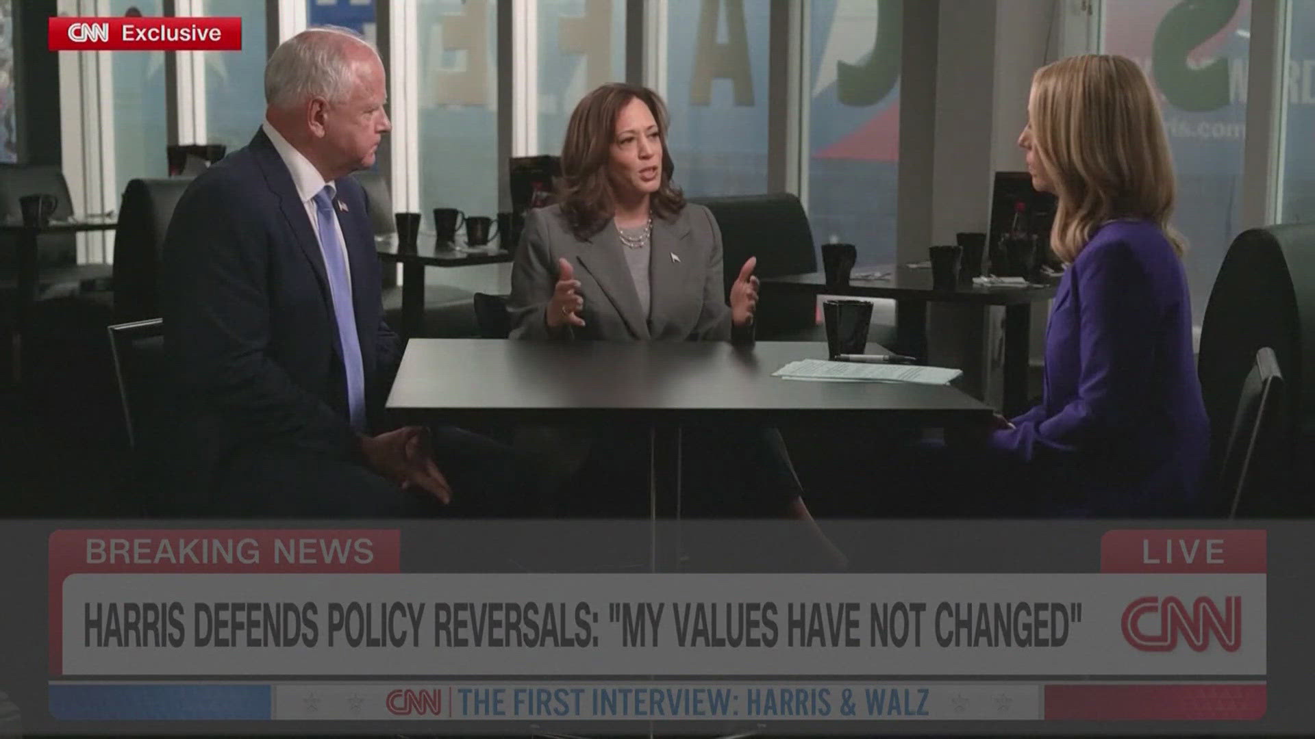 Kamala Harris & Tim Walz discuss their policy platform from the economy ...