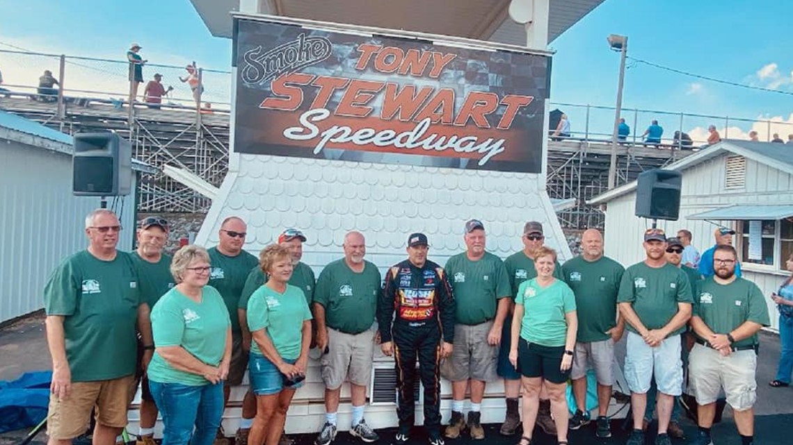 Tony Stewart honored at fairgrounds racetrack where he got his start ...