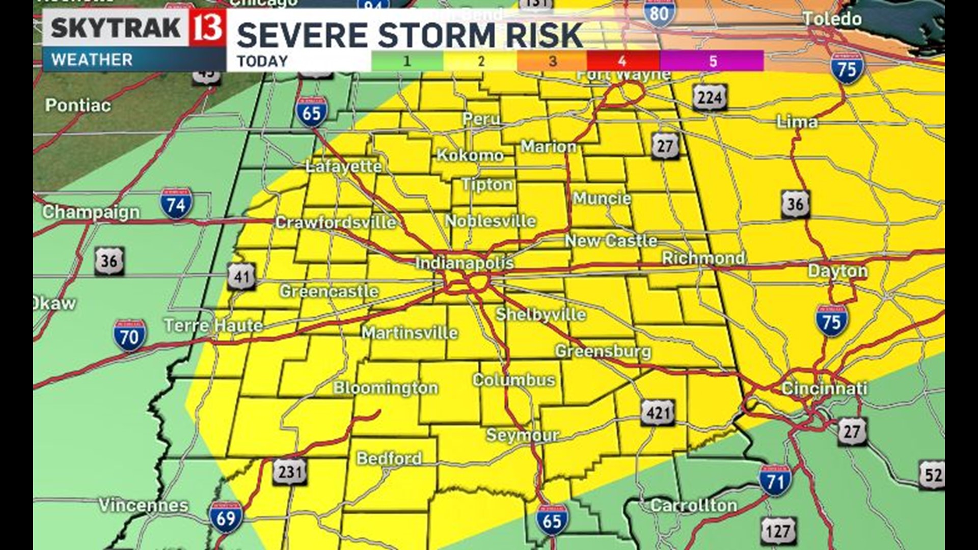 SkyTrak Weather Forecast - Thursday, 4/20 midday update | wthr.com